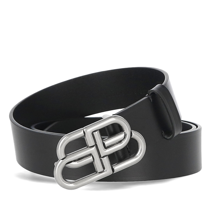 BALENCIAGA(발렌시아가) [발렌시아가] BB 로고 라지 570370 1CH0B 1000 가죽 벨트 | S.I.VILLAGE (에스아이빌리지)